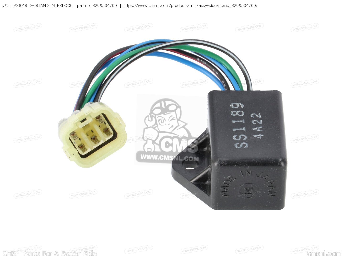 3299504700: UNIT ASSY,SIDE STAND INTERLOCK Suzuki - buy the 32995-04700 ...