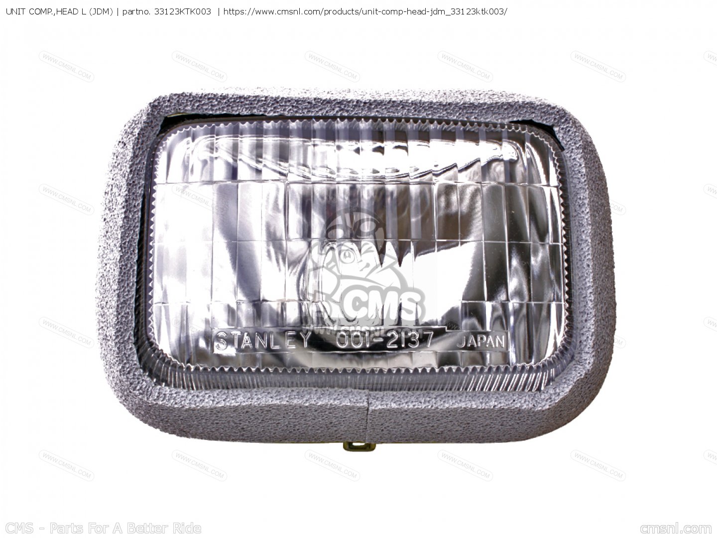 33123KTK003: UNIT COMP.,HEAD L Honda - buy the 33123-KTK-003 at CMSNL