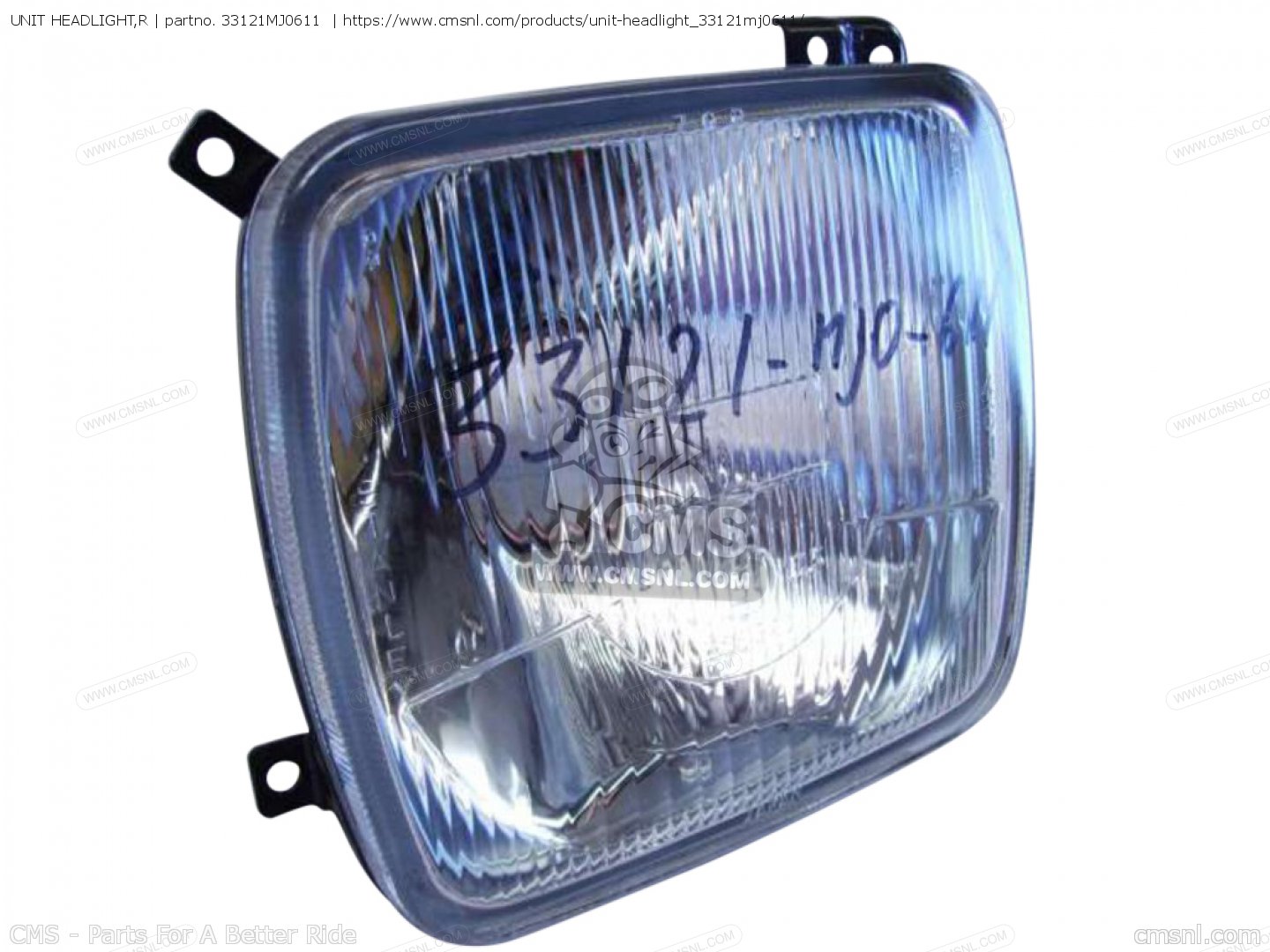 33121MJ0611: Unit Headlight,r Honda - buy the 33121-MJ0-611 at CMSNL