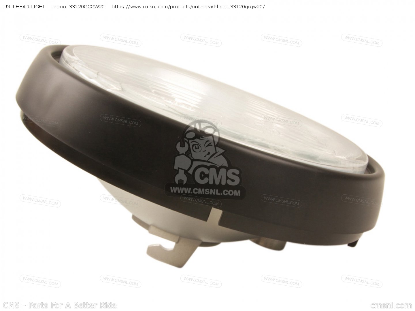33120GCGW20: UNIT,HEAD LIGHT Honda - buy the 33120-GCG-W20 at CMSNL