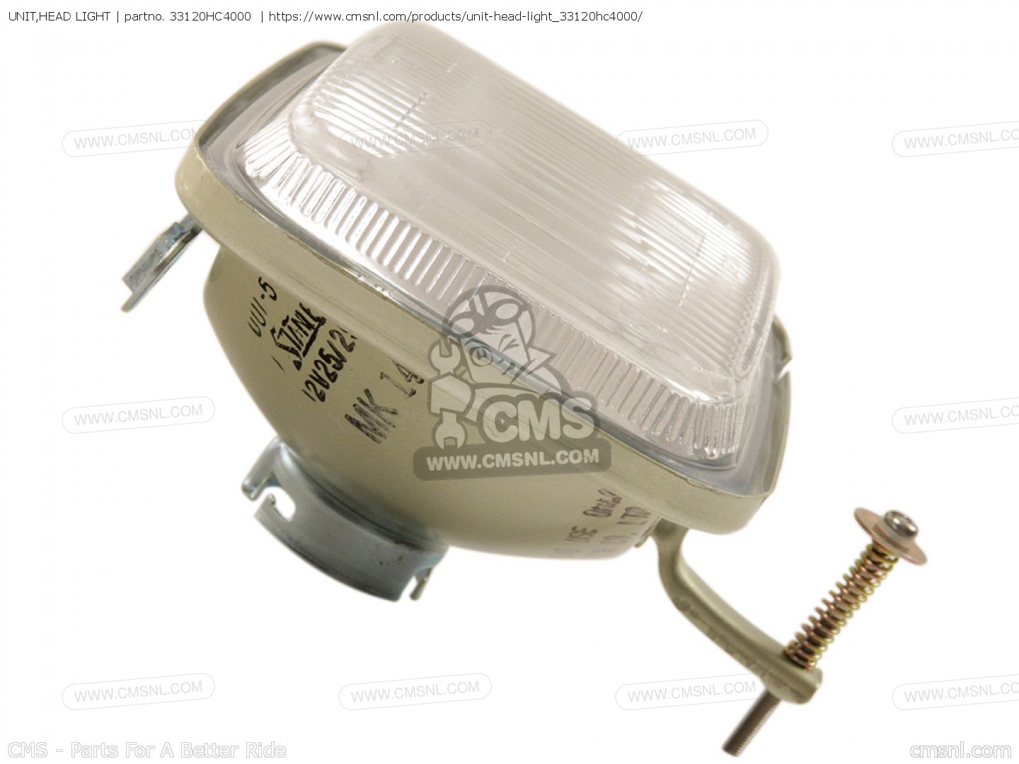 33120HC4000: UNIT,HEAD LIGHT Honda - buy the 33120-HC4-000 at CMSNL