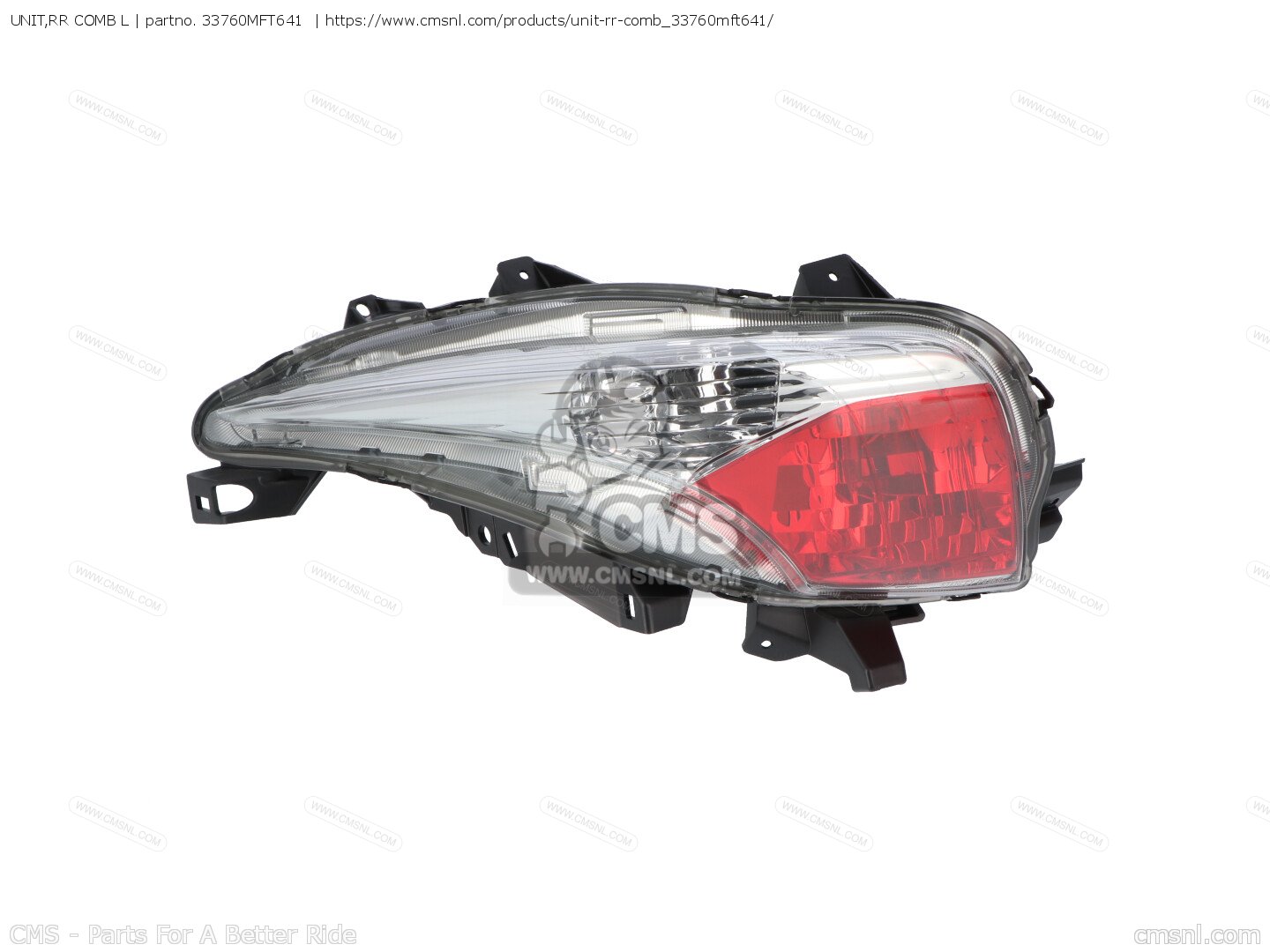 33760MFT641: UNIT,RR COMB L Honda - buy the 33760-MFT-641 at CMSNL