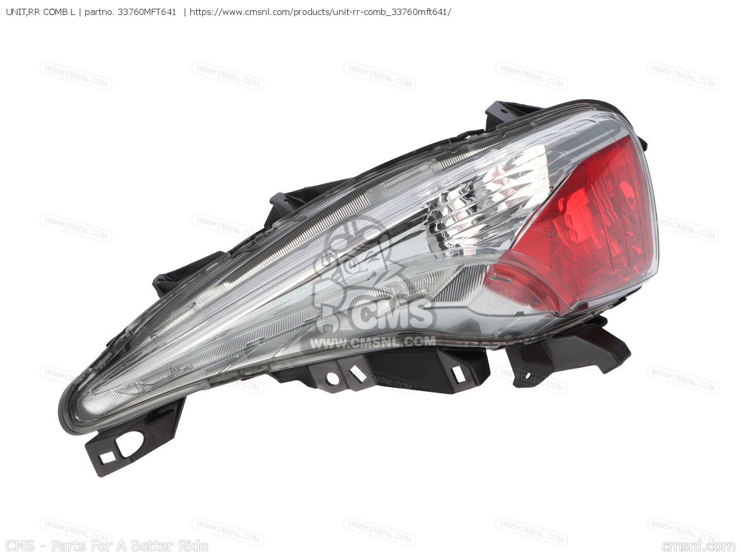 33760MFT641: UNIT,RR COMB L Honda - buy the 33760-MFT-641 at CMSNL