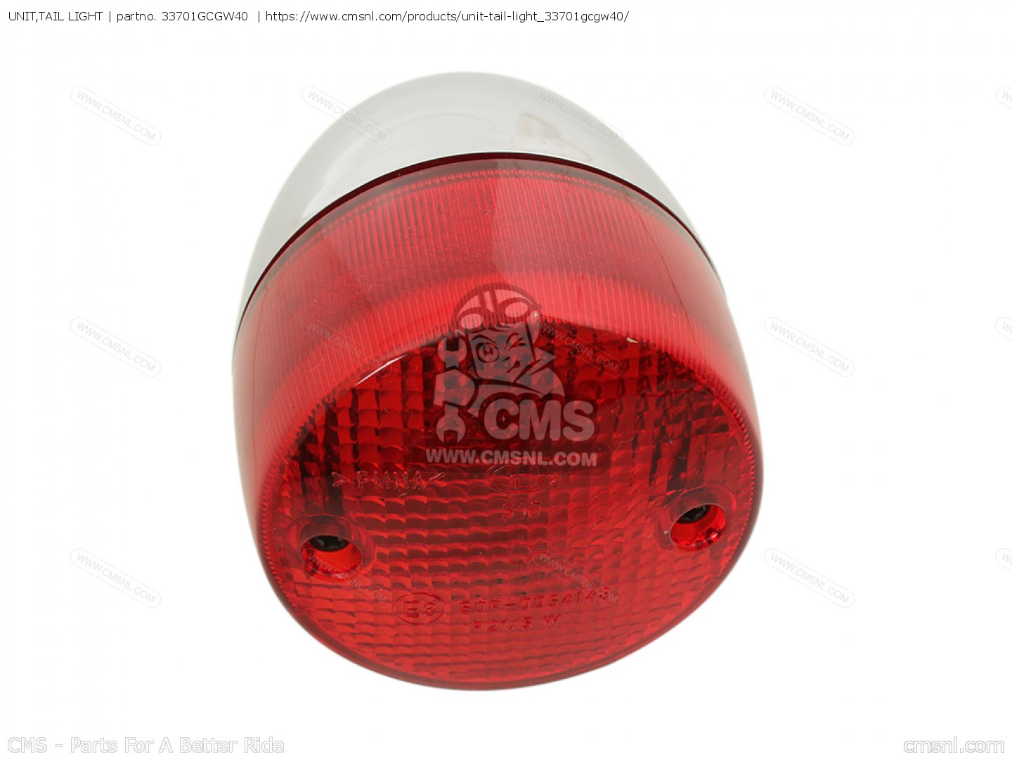 33701GCGW40: UNIT,TAIL LIGHT Honda - buy the 33701-GCG-W40 at CMSNL