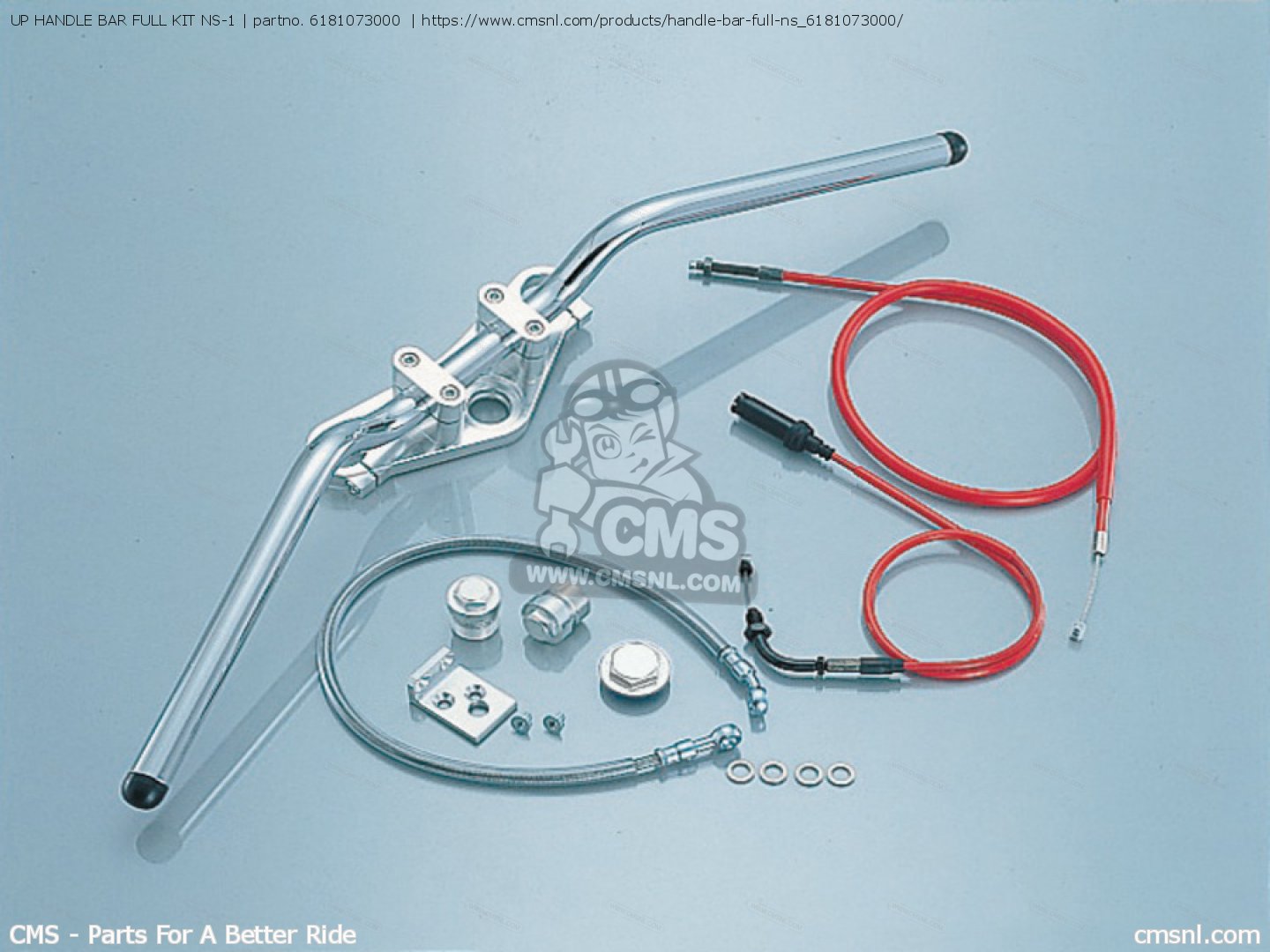 6181073000: UP HANDLE BAR FULL KIT NS-1 Kitaco - buy the 618-1073000 at ...