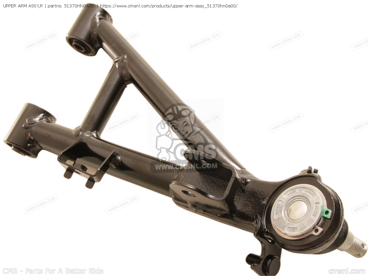 51370HN0A00: UPPER ARM ASSY,R Honda - buy the 51370-HN0-A00 at CMSNL