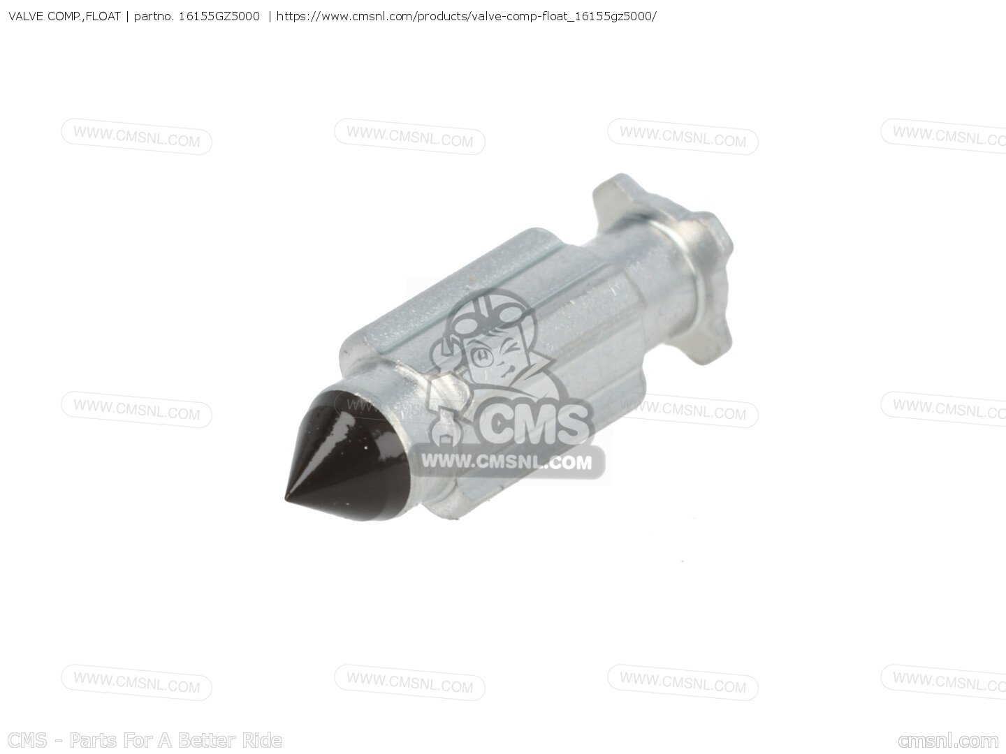 16155GZ5000: VALVE COMP.,FLOAT Honda - buy the 16155-GZ5-000 at CMSNL