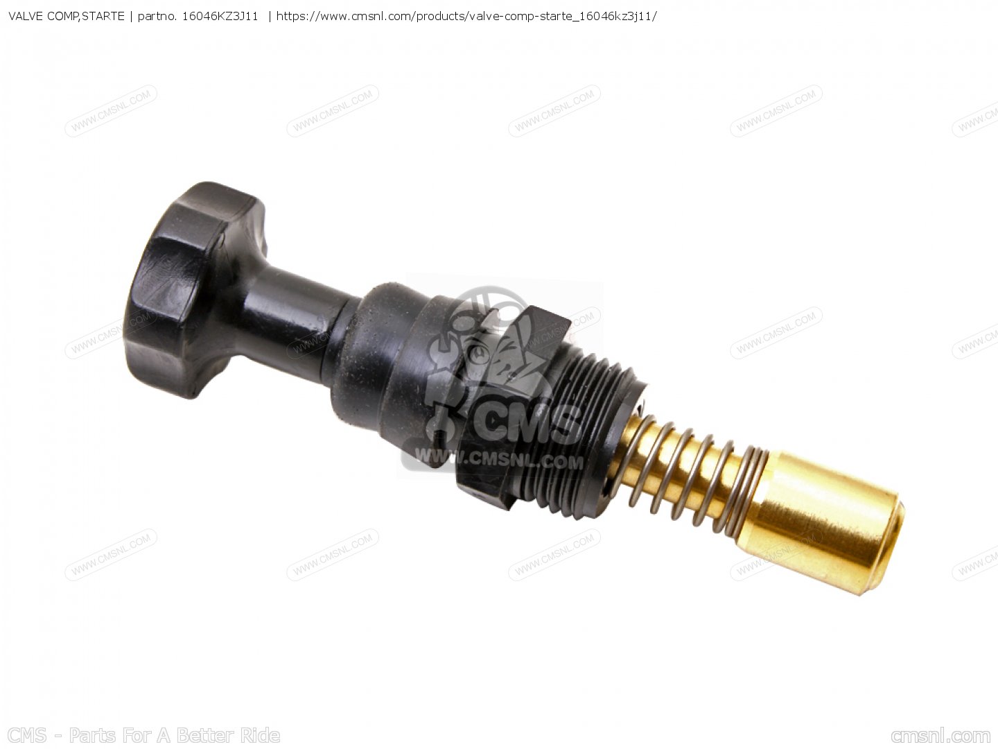 16046KZ3J11: VALVE COMP,STARTE Honda - buy the 16046-KZ3-J11 at CMSNL