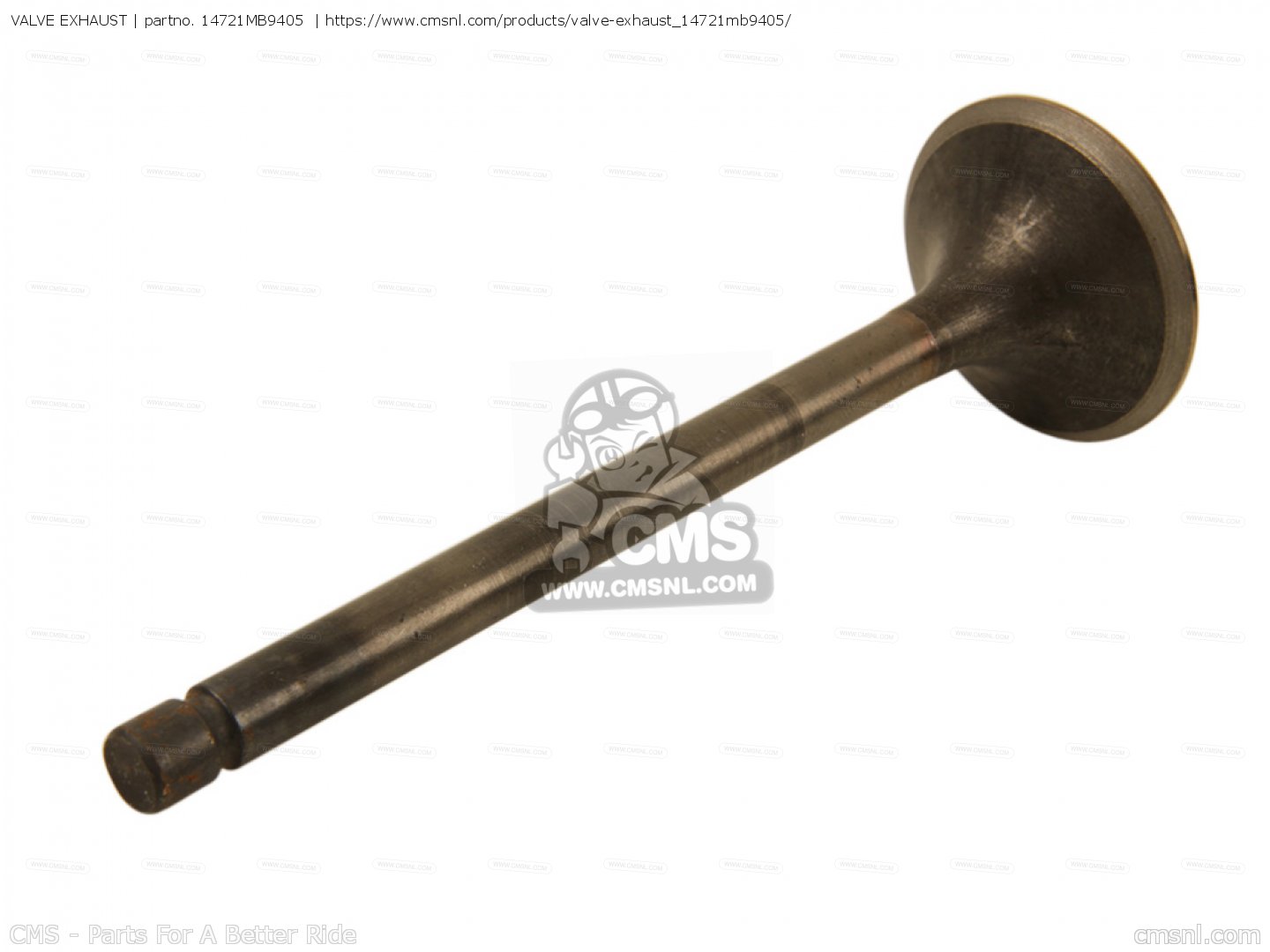 14721MB9405: Valve Exhaust Honda - buy the 14721-MB9-405 at CMSNL