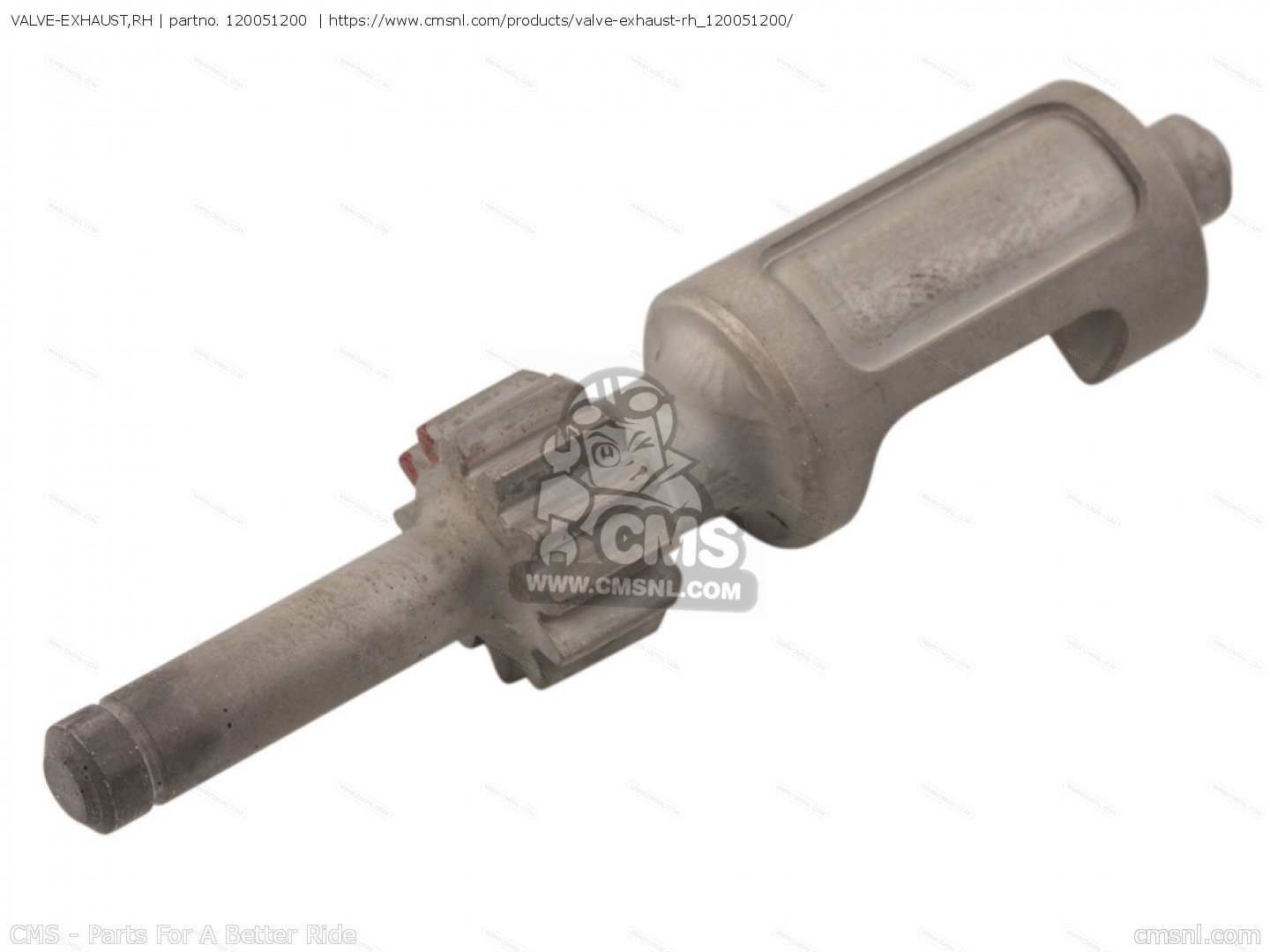 120051200: Valve-exhaust,rh Kawasaki - buy the 12005-1200 at CMSNL