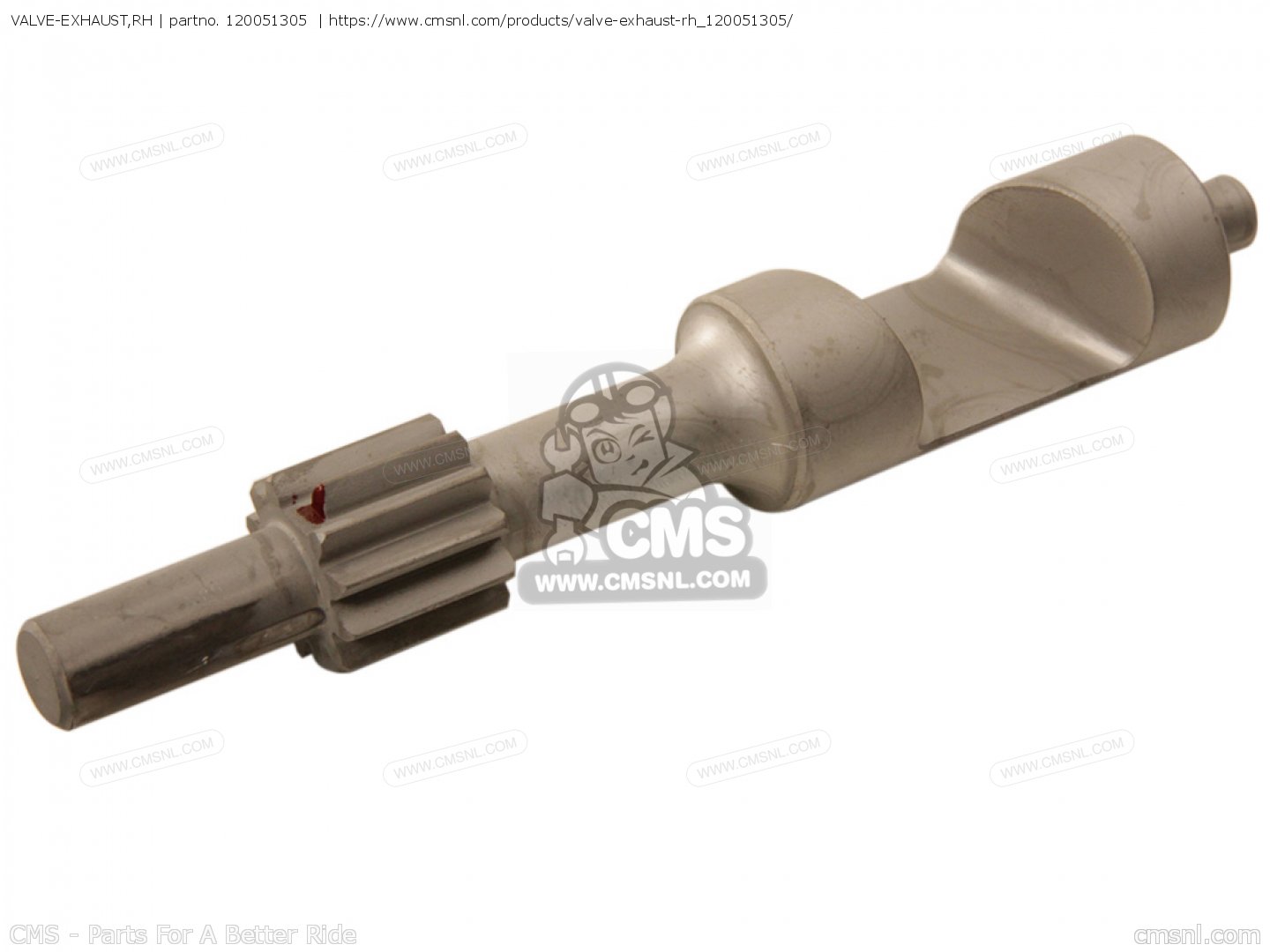 120051305: Valve-exhaust,rh Kawasaki - buy the 12005-1305 at CMSNL