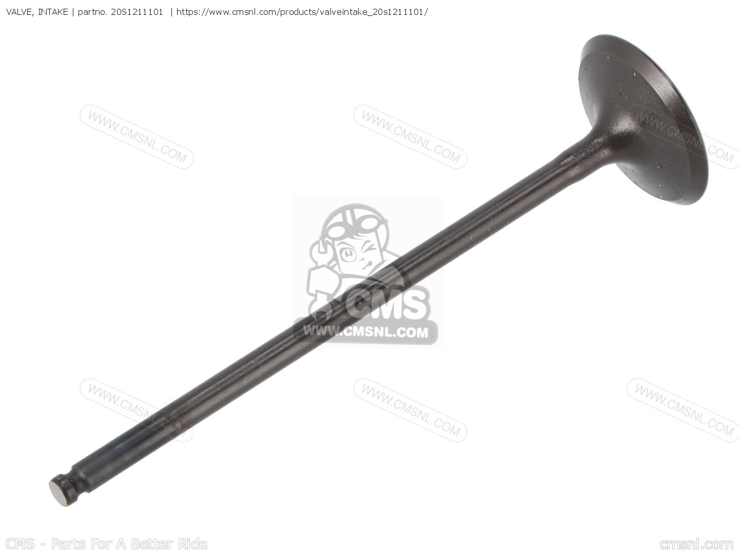 20S1211101: VALVE, INTAKE Yamaha - buy the 20S-12111-01-00 at CMSNL
