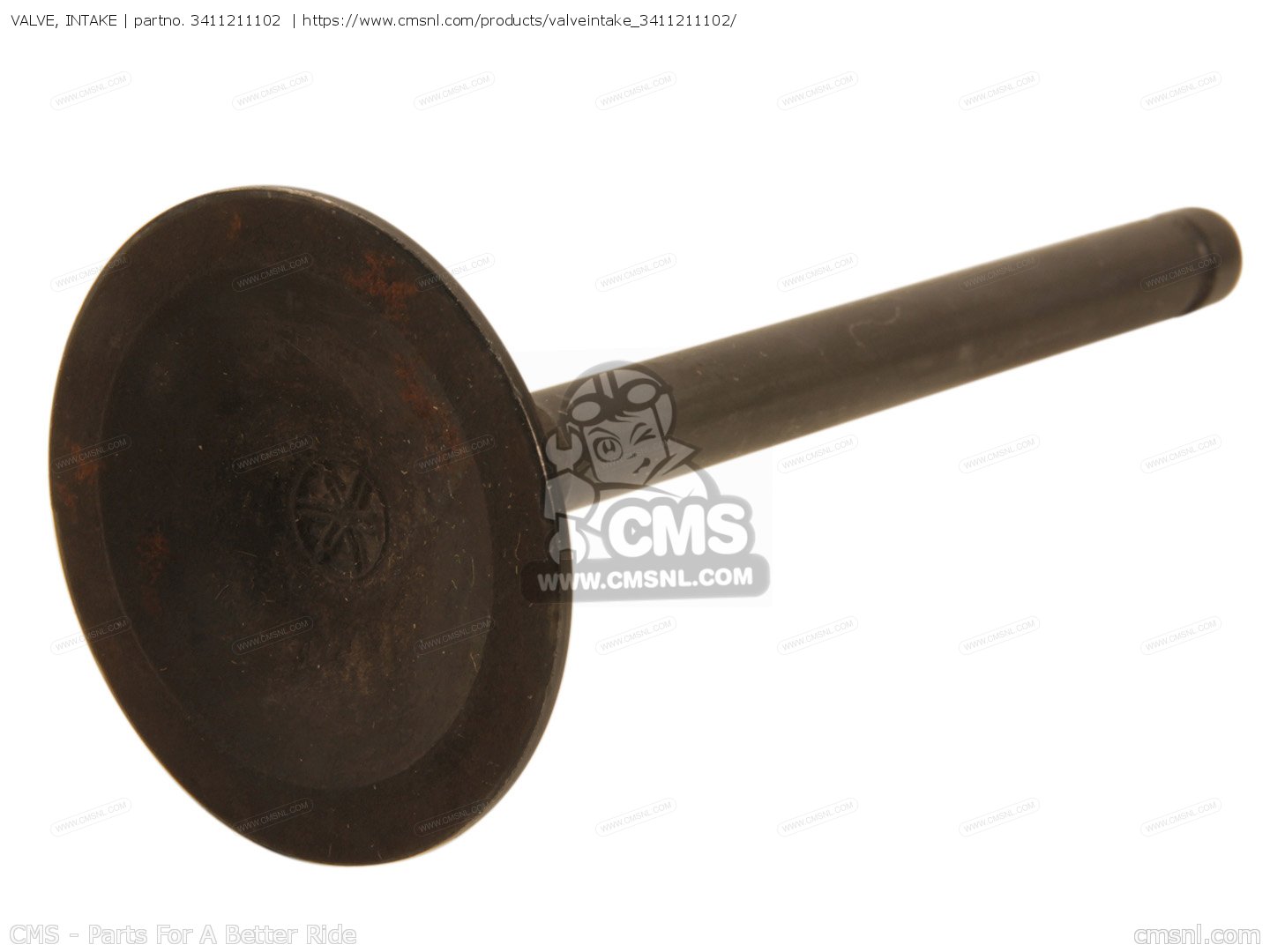3411211102: VALVE, INTAKE Yamaha - buy the 341-12111-02-00 at CMSNL