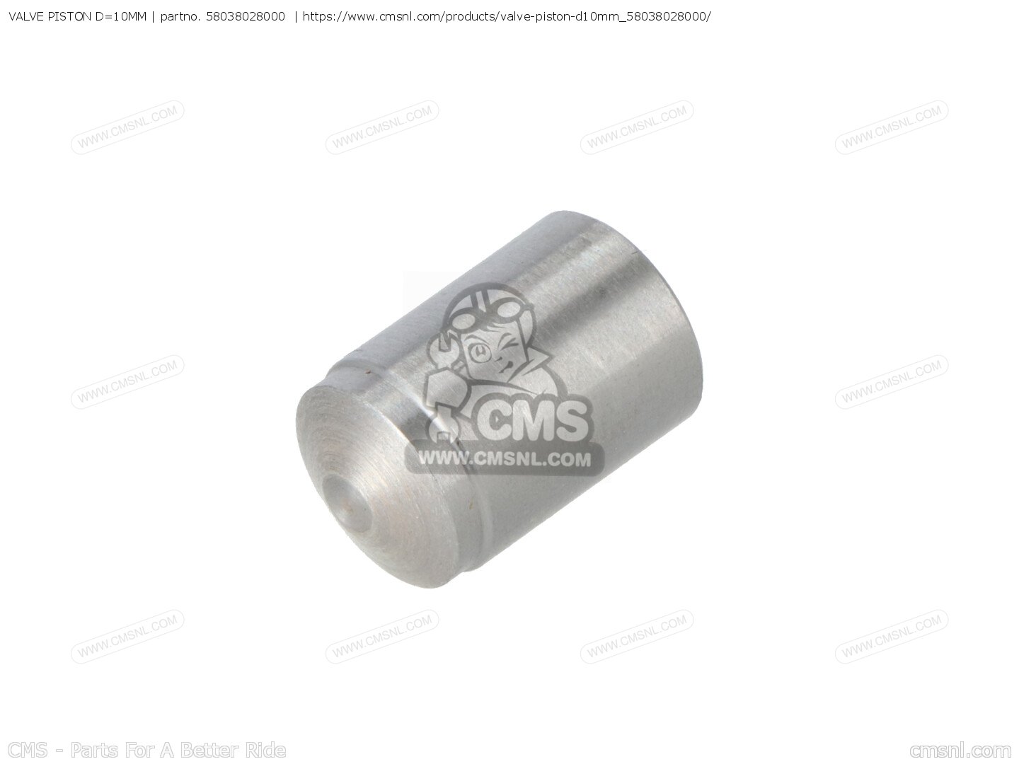 58038028000: VALVE PISTON D=10MM KTM - buy the 58038028000 at CMSNL