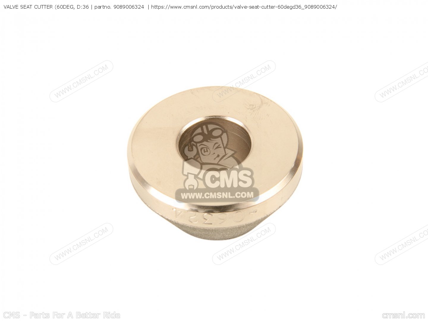 9089006324: Valve Seat Cutter (60deg, D:36 Yamaha - buy the 90890-06324 ...