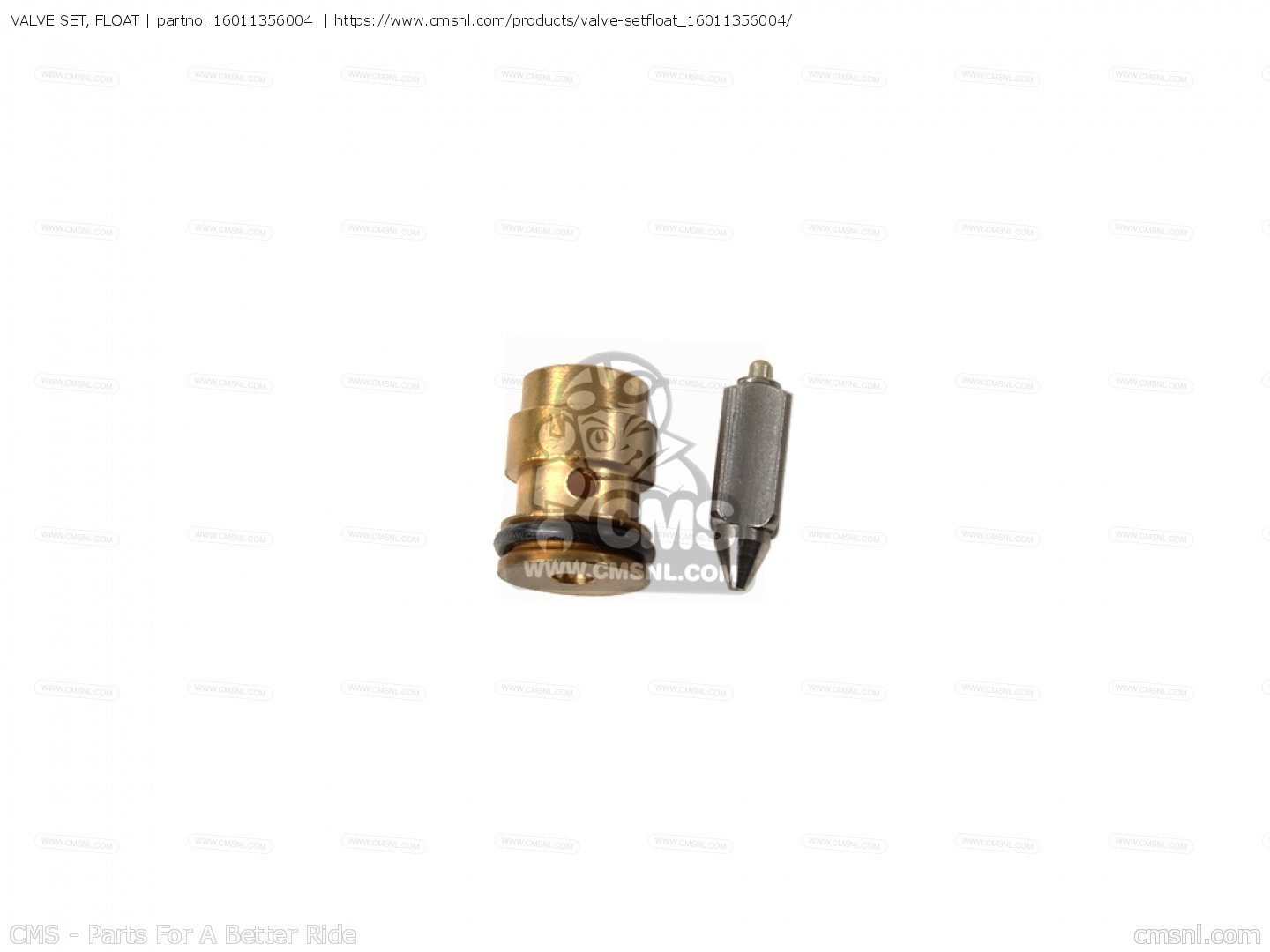 16011356004：VALVE SET, FLOAT Honda - CMSNLで16011-356-004を購入する。