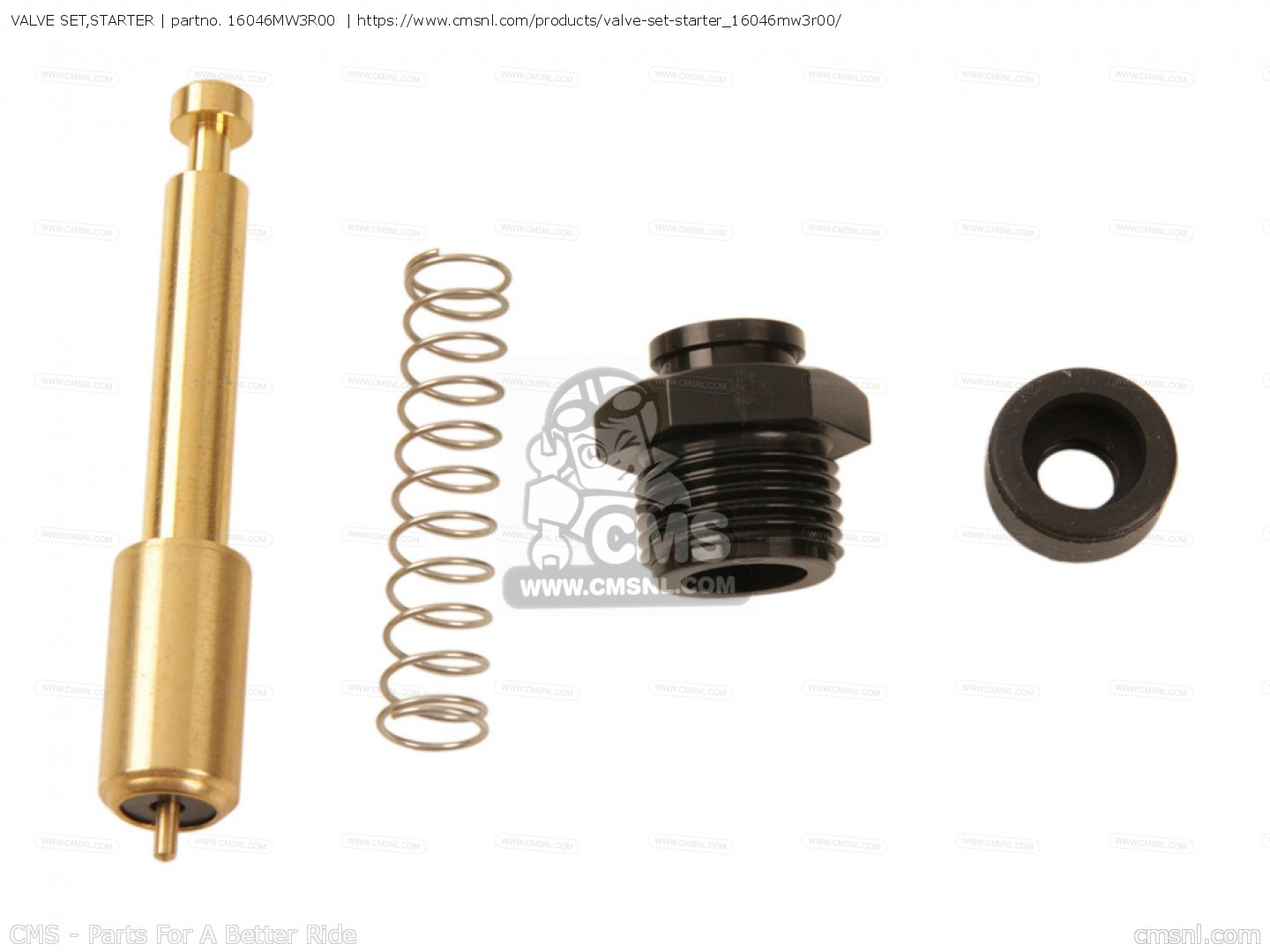 16046MW3R00: VALVE SET,STARTER Honda - buy the 16046-MW3-R00 at CMSNL