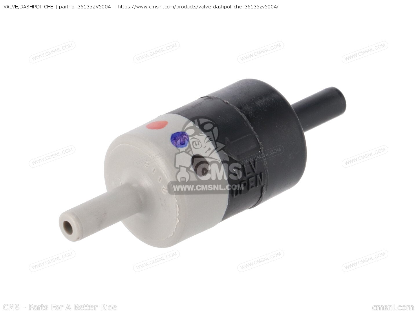 36135ZV5004: VALVE,DASHPOT CHE Honda - buy the 36135-ZV5-004 at CMSNL