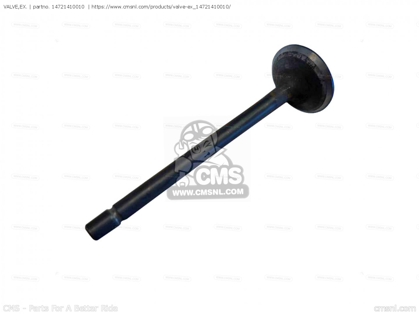 14721410010: VALVE,EX. Honda - buy the 14721-410-010 at CMSNL