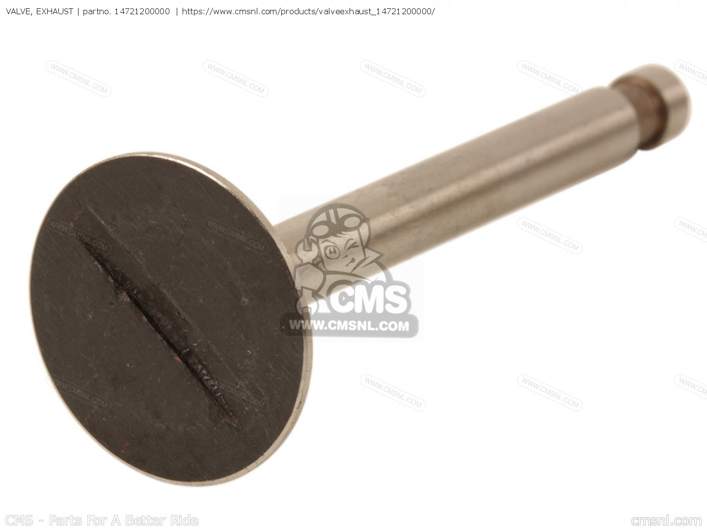 14721200000: Valve, Exhaust Honda - buy the 14721-200-000 at CMSNL