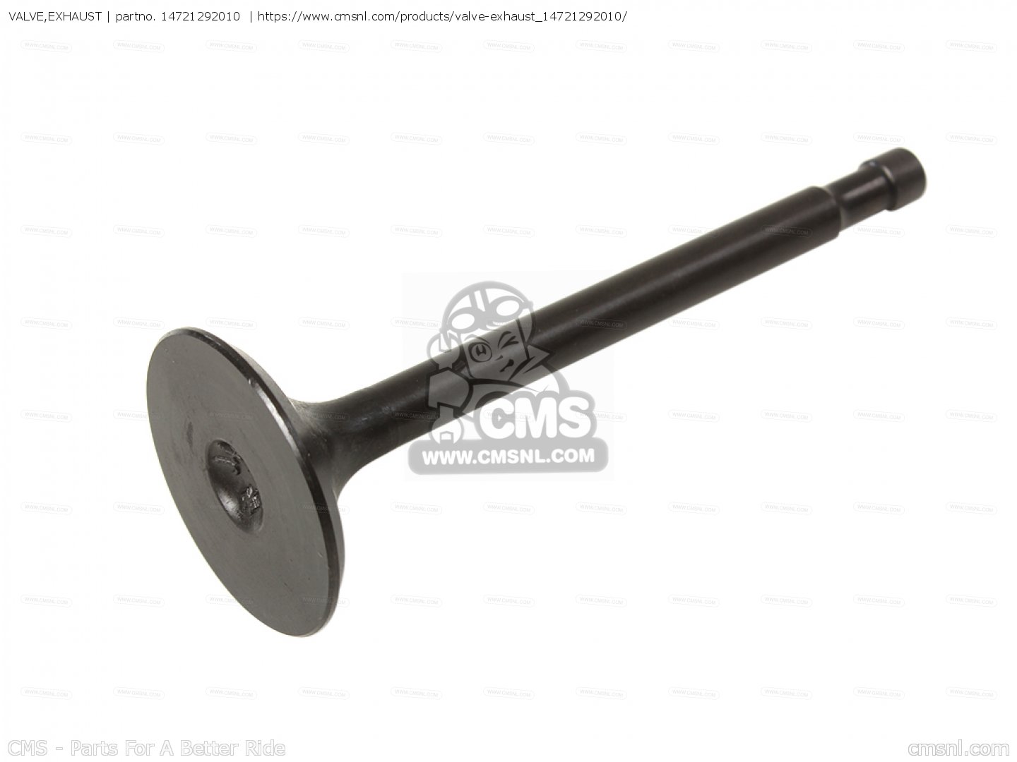 14721292010: VALVE,EXHAUST Honda - buy the 14721-292-010 at CMSNL