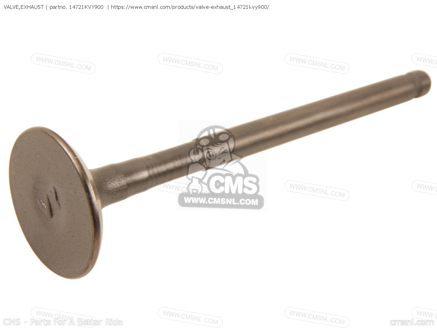 14721KVY900: VALVE,EXHAUST Honda - buy the 14721-KVY-900 at CMSNL