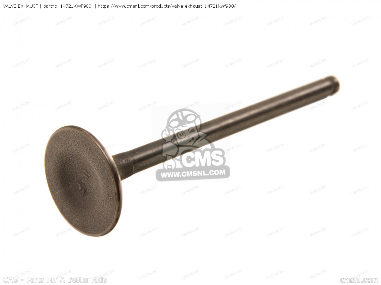 14721KWF900: VALVE,EXHAUST Honda - buy the 14721-KWF-900 at CMSNL