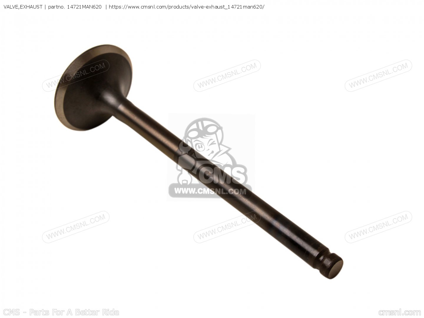 14721MAN620: Valve,exhaust Honda - buy the 14721-MAN-620 at CMSNL