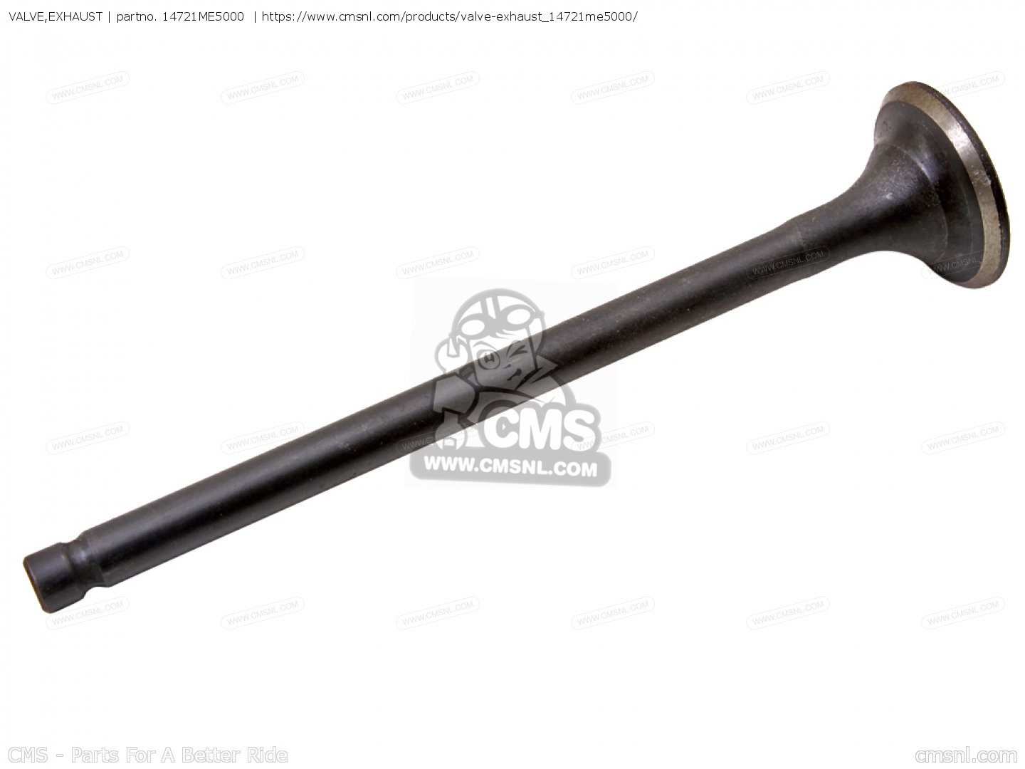 14721ME5000: VALVE,EXHAUST Honda - buy the 14721-ME5-000 at CMSNL