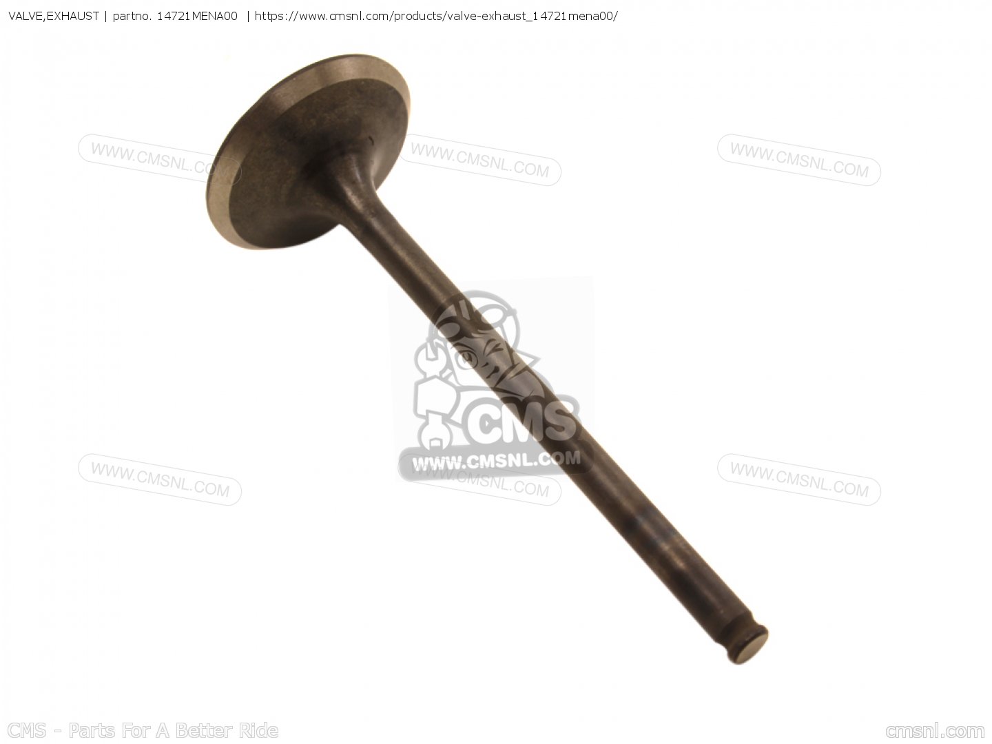 14721MENA00: VALVE,EXHAUST Honda - buy the 14721-MEN-A00 at CMSNL