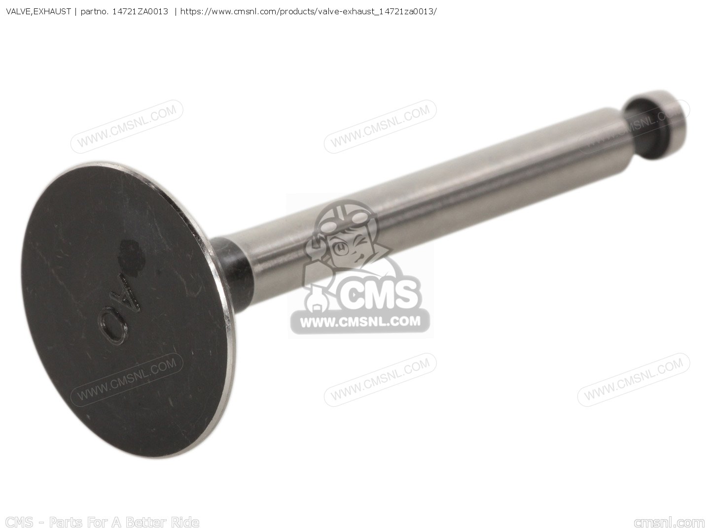 14721ZA0013: VALVE,EXHAUST Honda - buy the 14721-ZA0-013 at CMSNL