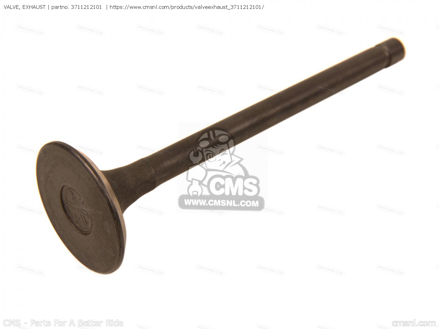 3711212101: Valve, Exhaust Yamaha - buy the 371-12121-01 at CMSNL