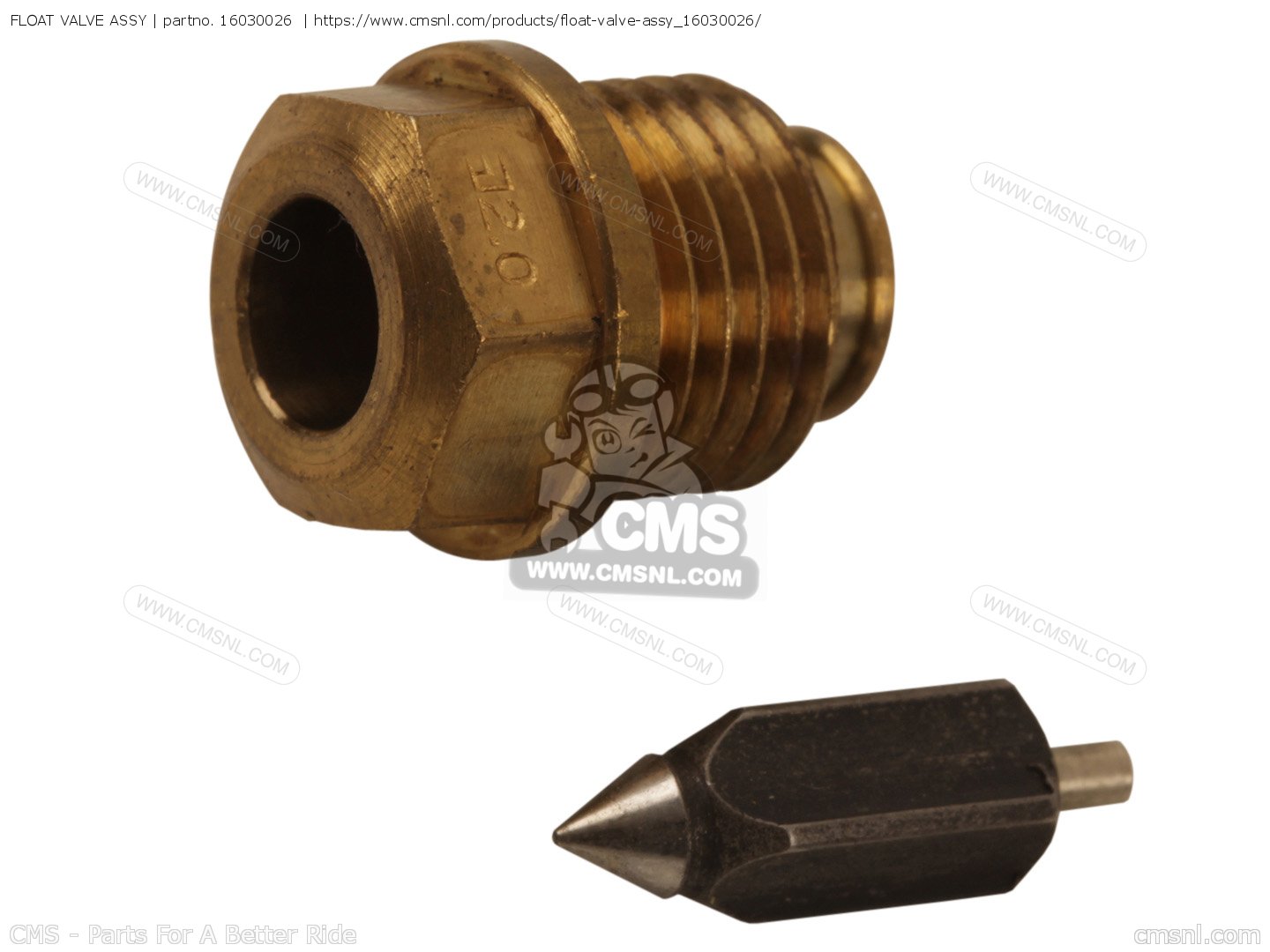 16030026: VALVE-FLOAT Kawasaki - buy the 16030-026 at CMSNL