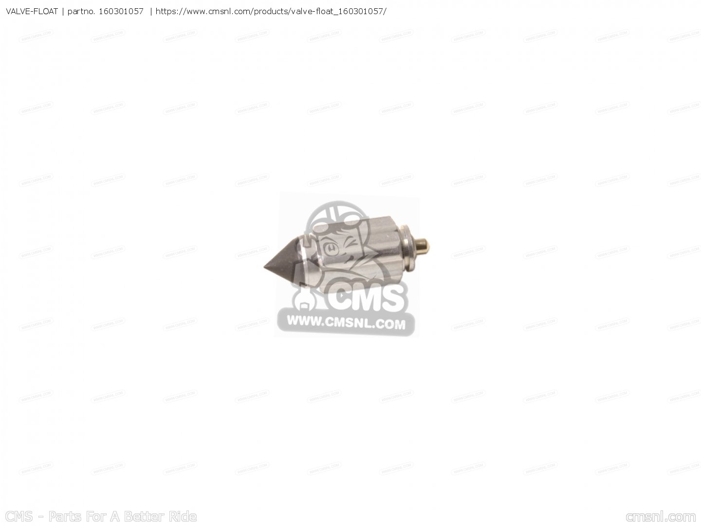 160301057: VALVE-FLOAT Kawasaki - buy the 16030-1057 at CMSNL