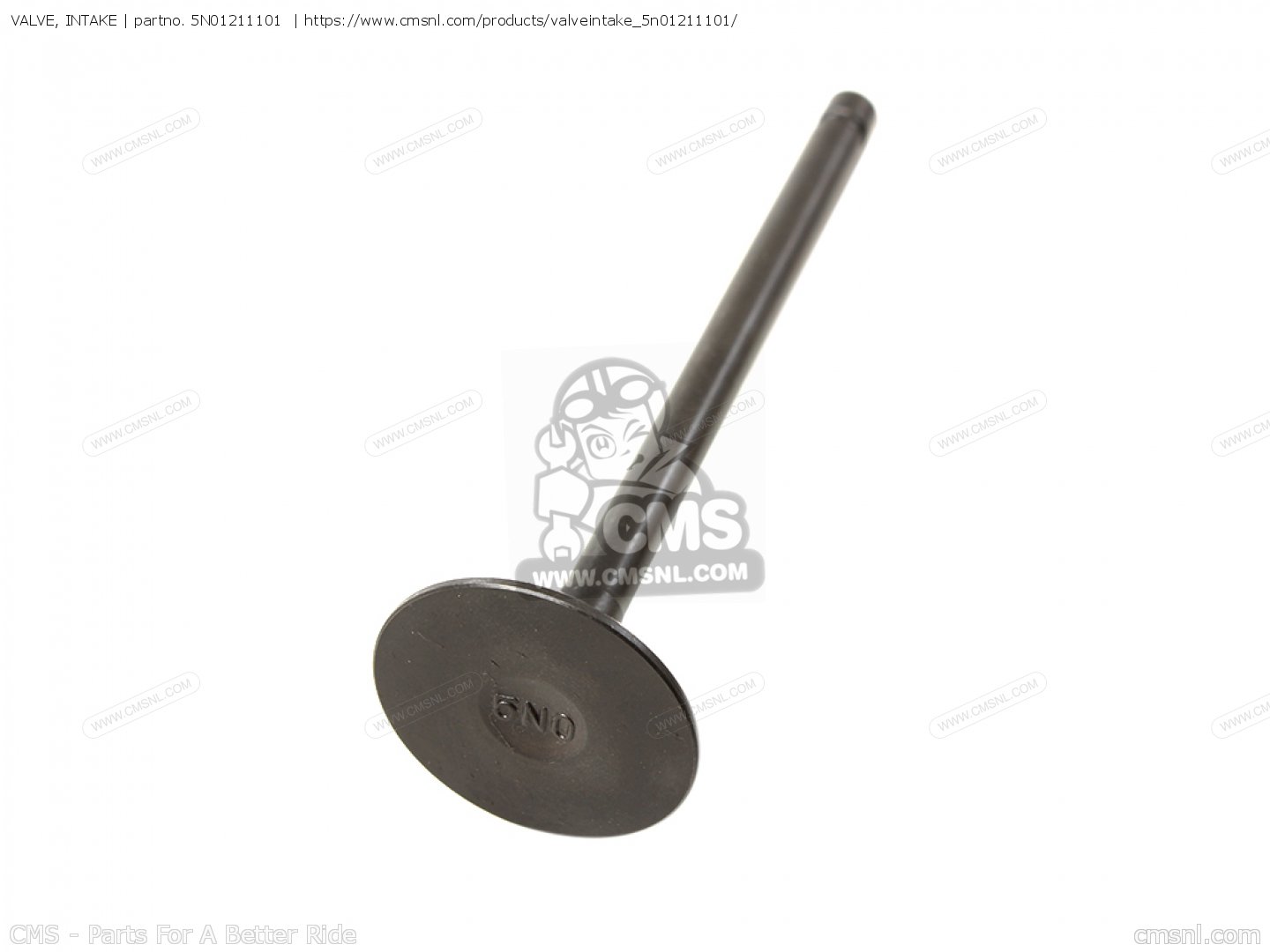 5N01211101: Valve, Intake Yamaha - buy the 5N0-12111-01 at CMSNL