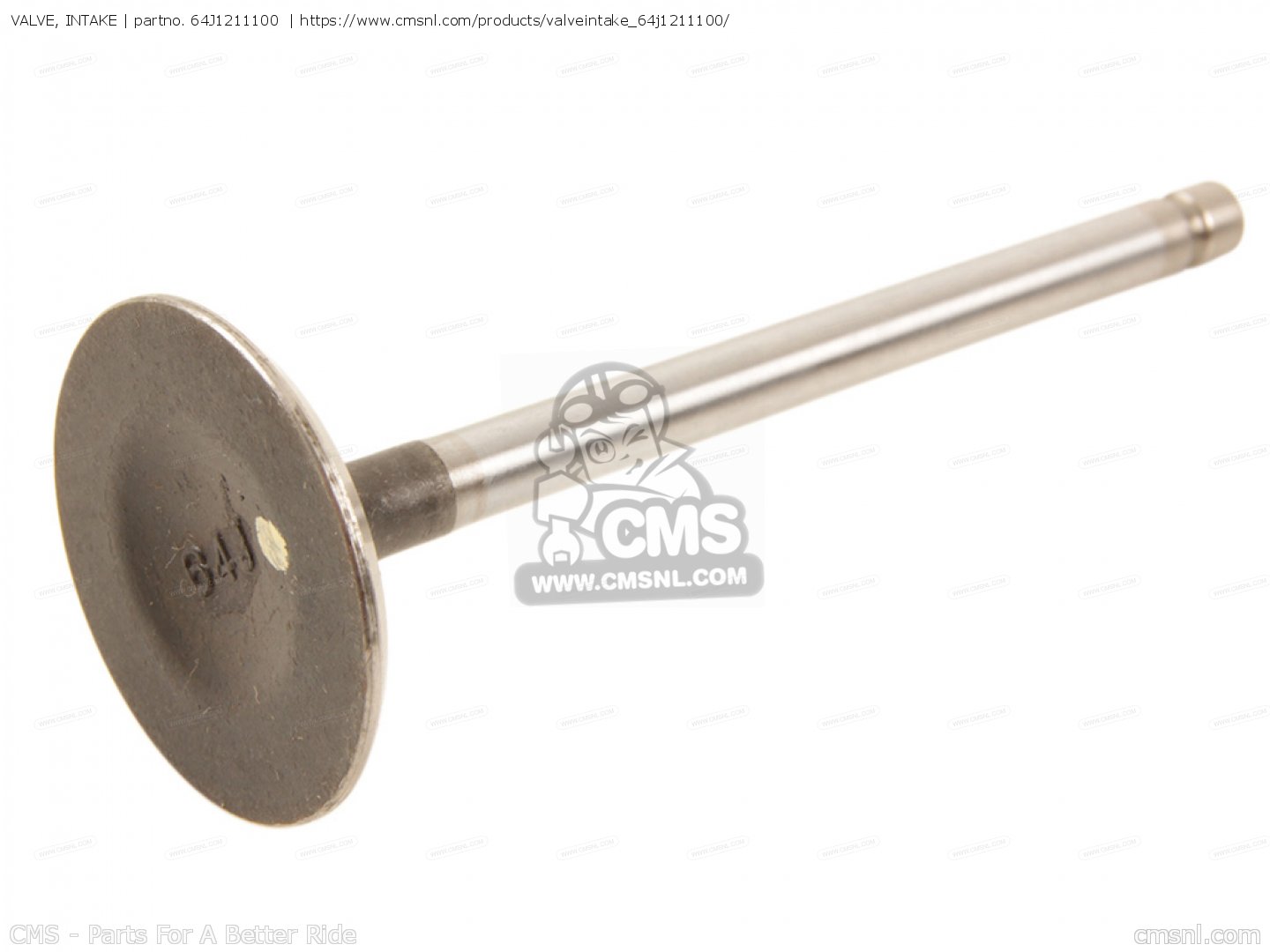 64J1211100: Valve, Intake Yamaha - buy the 64J-12111-00-00 at CMSNL