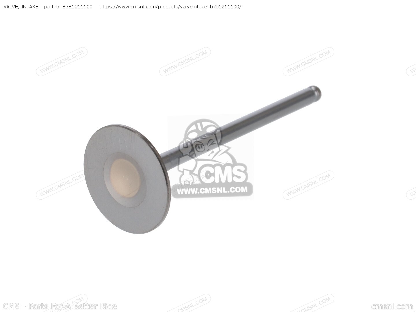 B7B1211100: Valve, Intake Yamaha - buy the B7B-12111-00 at CMSNL