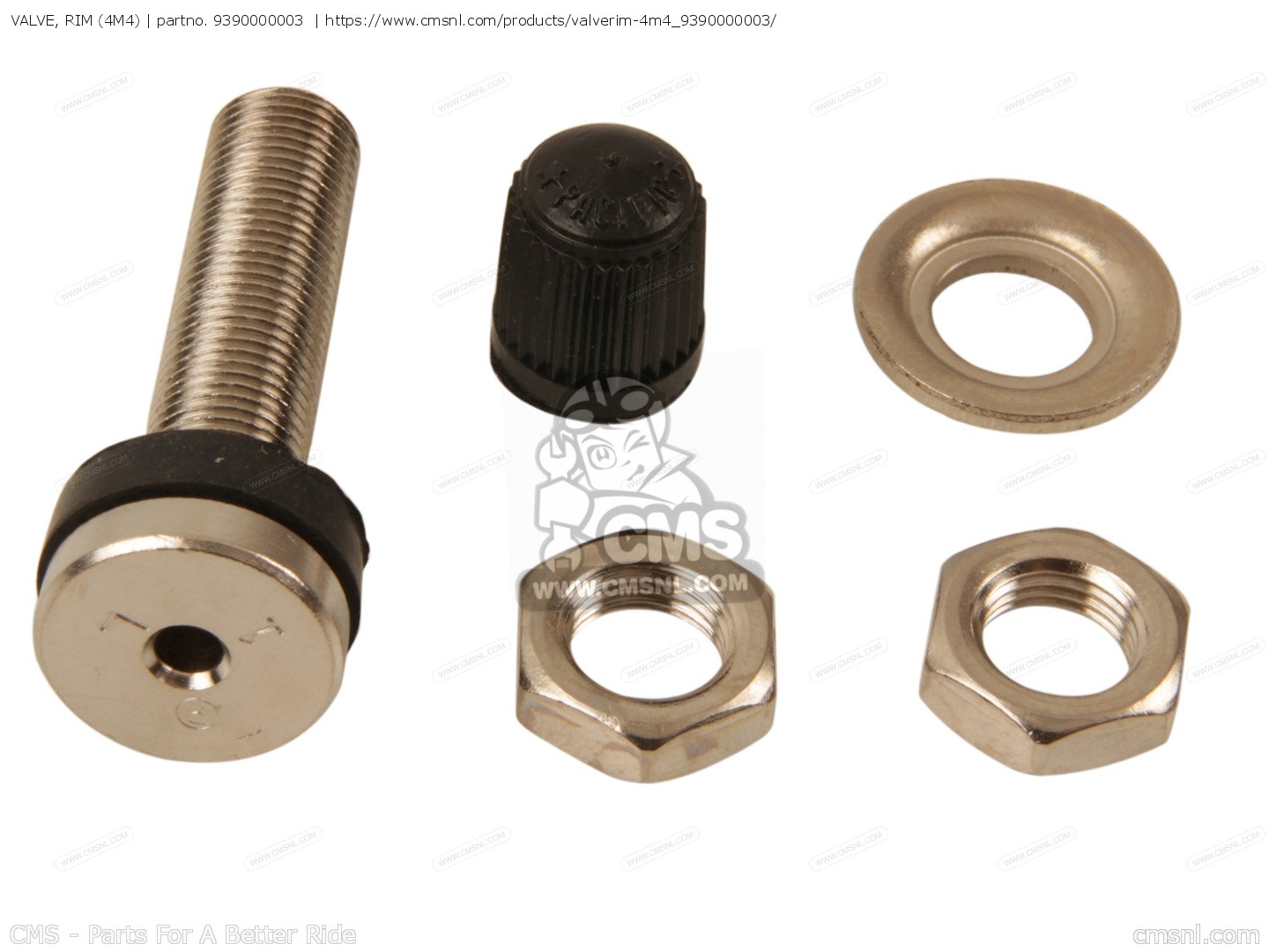 9390000003: Valve, Rim (4m4) Yamaha - buy the 93900-00003 at CMSNL