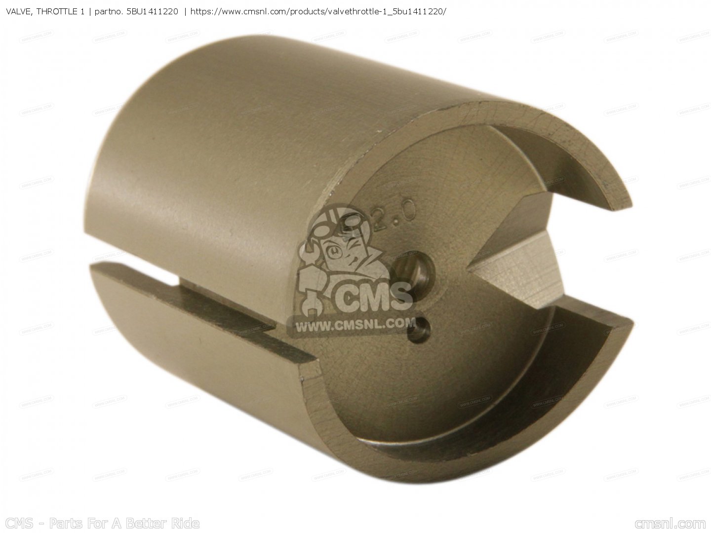 5BU1411220: Valve, Throttle 1 Yamaha - buy the 5BU-14112-20-00 at CMSNL