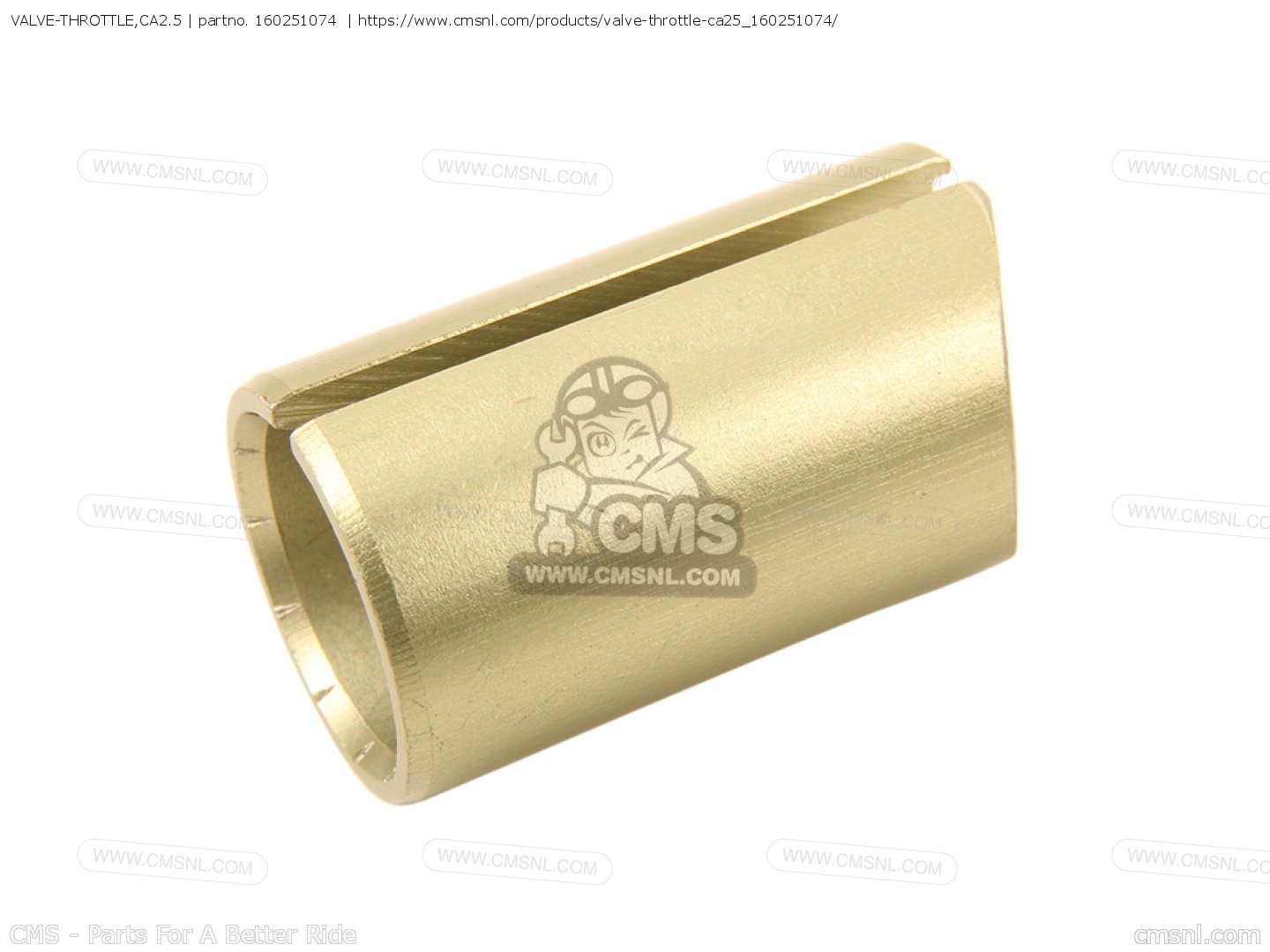 160251074: VALVE-THROTTLE,CA2.5 Kawasaki - buy the 16025-1074 at CMSNL