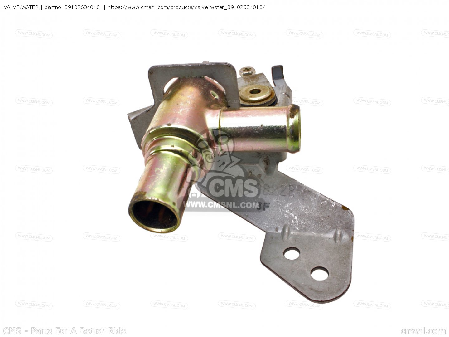 39102634010: VALVE,WATER Honda - buy the 39102-634-010 at CMSNL