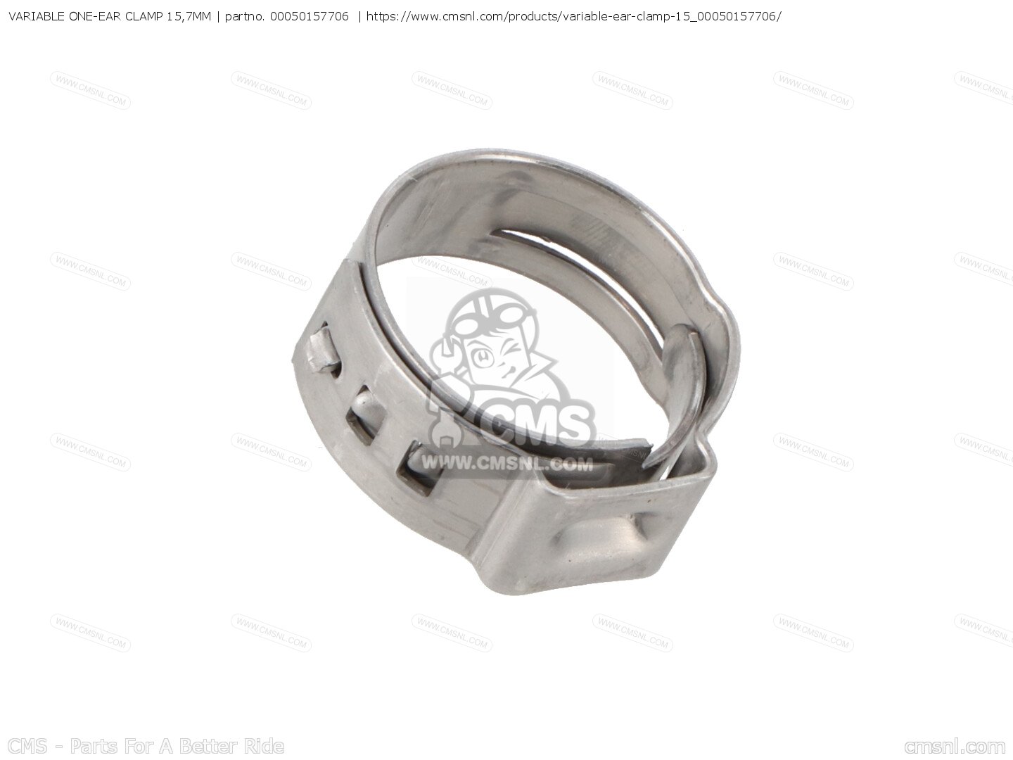 00050157706: Variable One-ear Clamp 15,7mm Ktm - buy the 00050157706 at ...