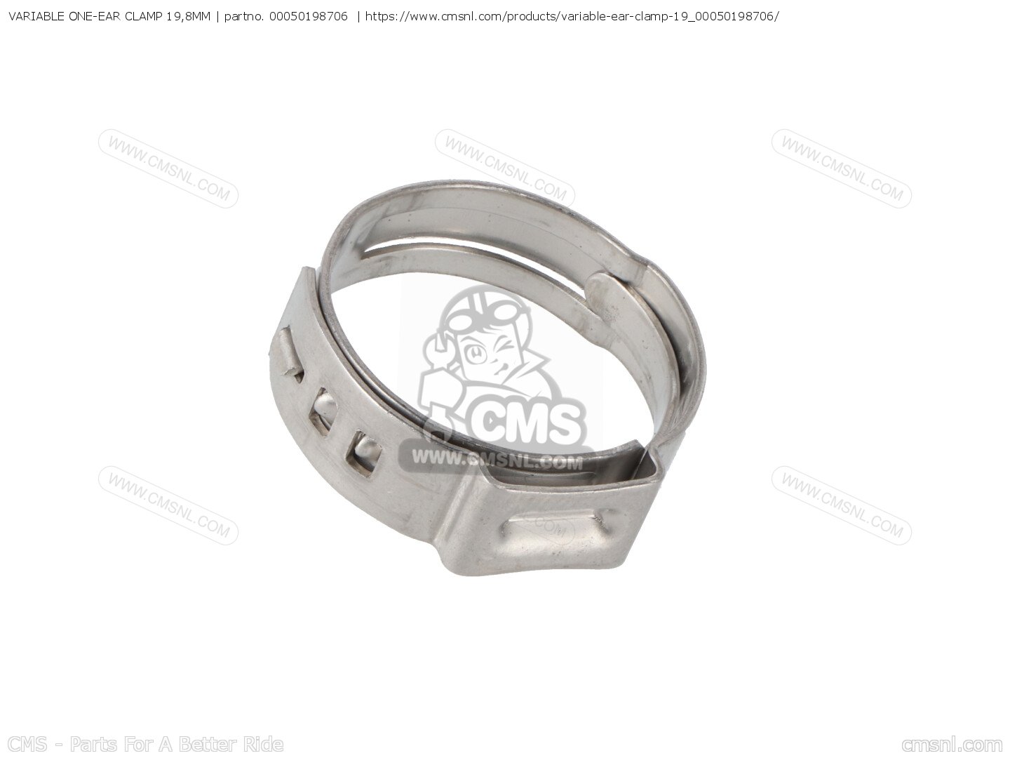 00050198706: VARIABLE ONE-EAR CLAMP 19,8MM KTM - buy the 00050198706 at ...