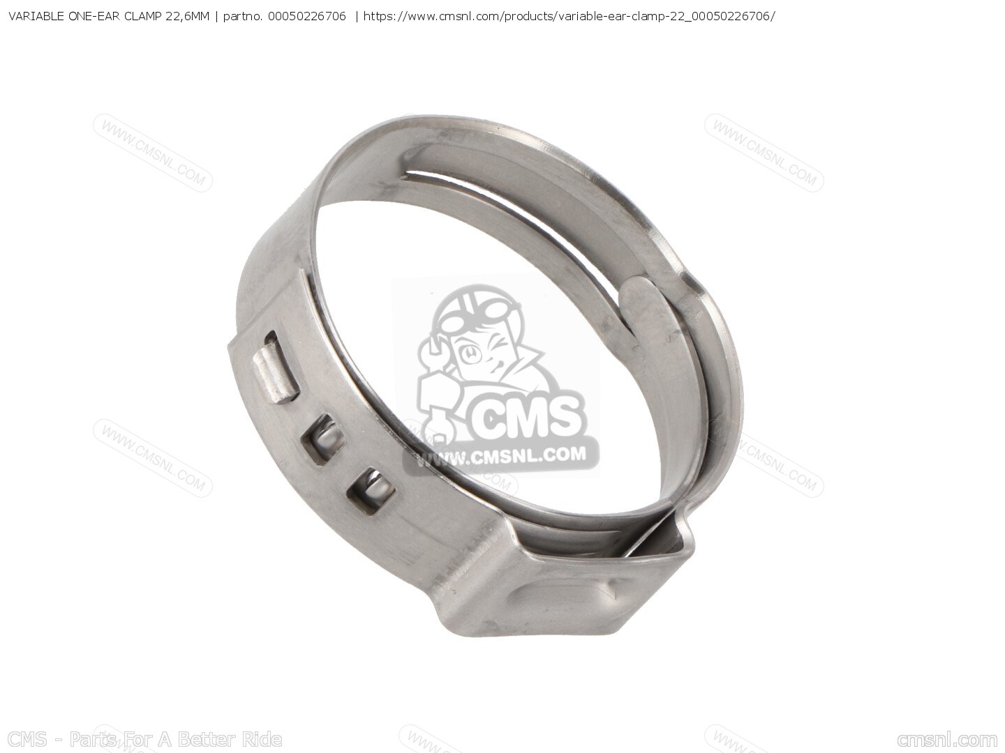 00050226706: VARIABLE ONE-EAR CLAMP 22,6MM KTM - buy the 00050226706 at ...