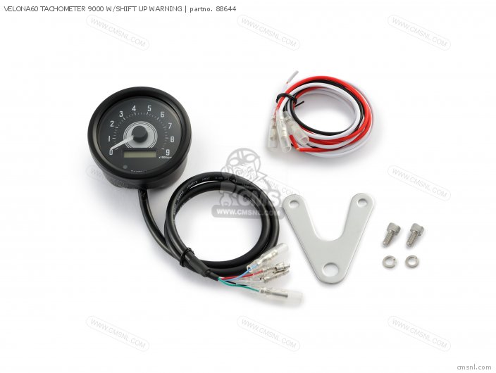 88644 Velona60 Tachometer 9000 W/Shift Up Warning Daytona