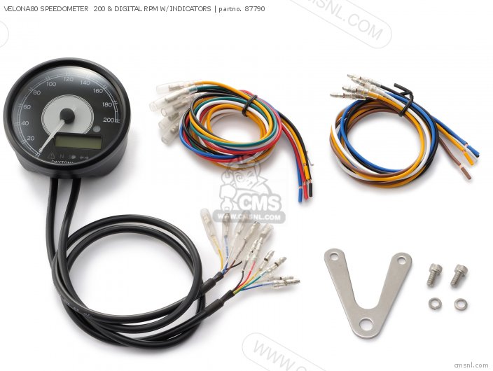87790: Velona80 Speedometer 200 & Digital Rpm W/indicators Daytona ...