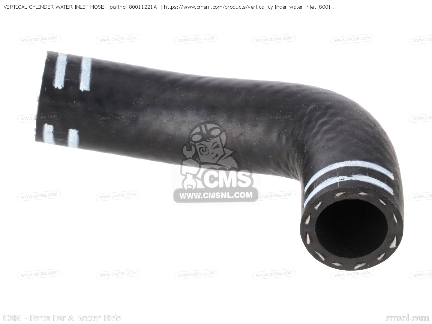 VERTICAL CYLINDER WATER INLET HOSE for Ducati - order at CMSNL