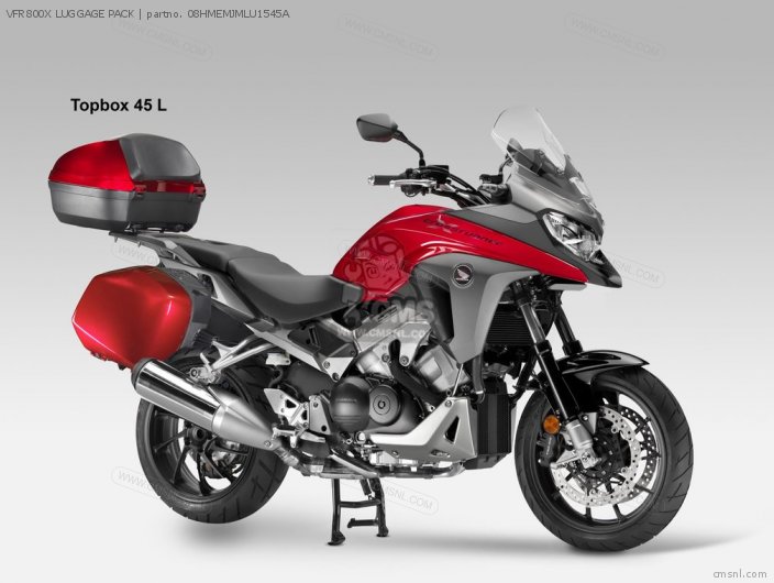 08HMEMJMLU1545A: VFR800X LUGGAGE PACK Honda - buy the 08HME-MJM-LU1545A ...