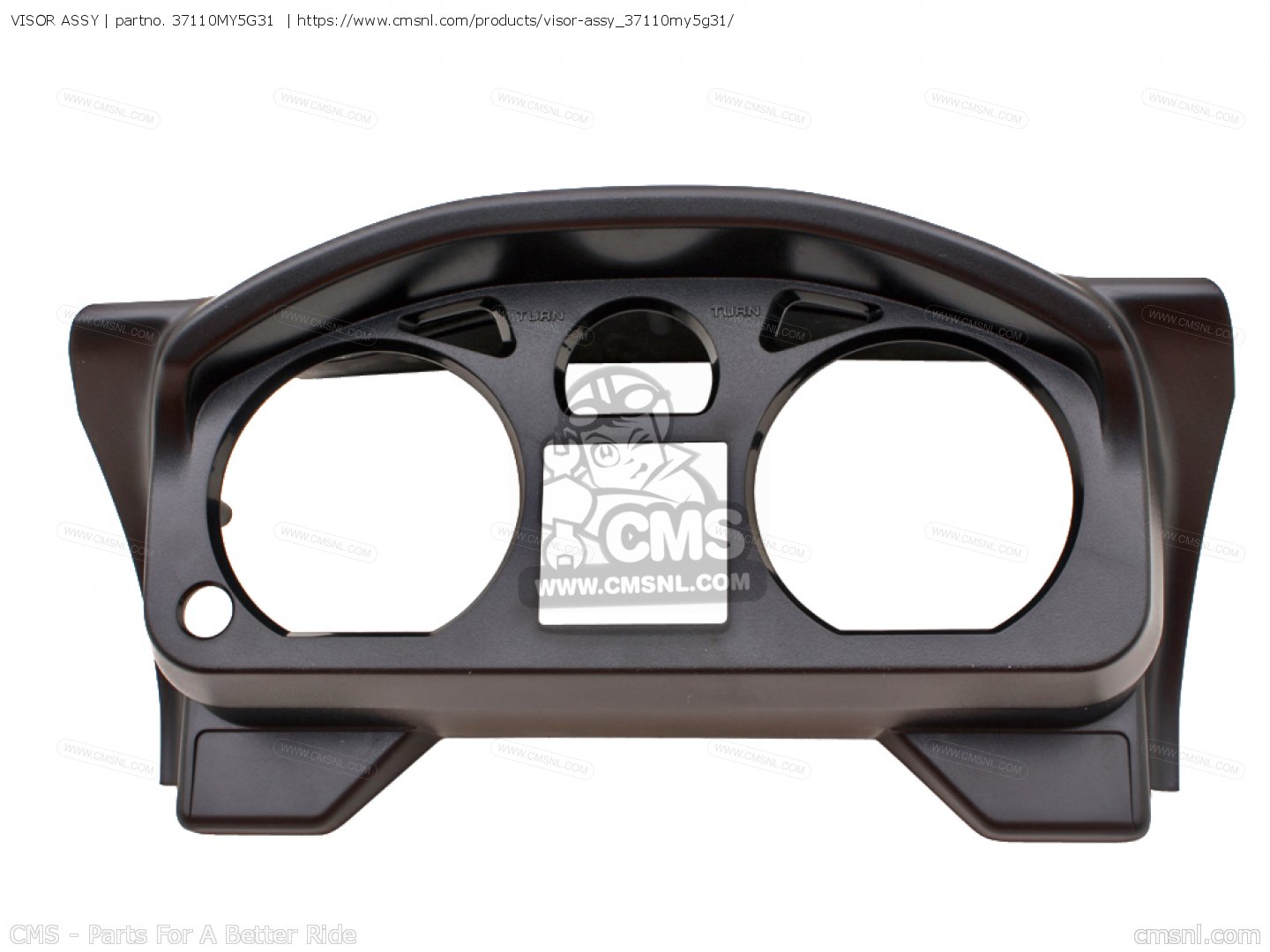 37110MY5G31: VISOR ASSY Honda - buy the 37110-MY5-G31 at CMSNL