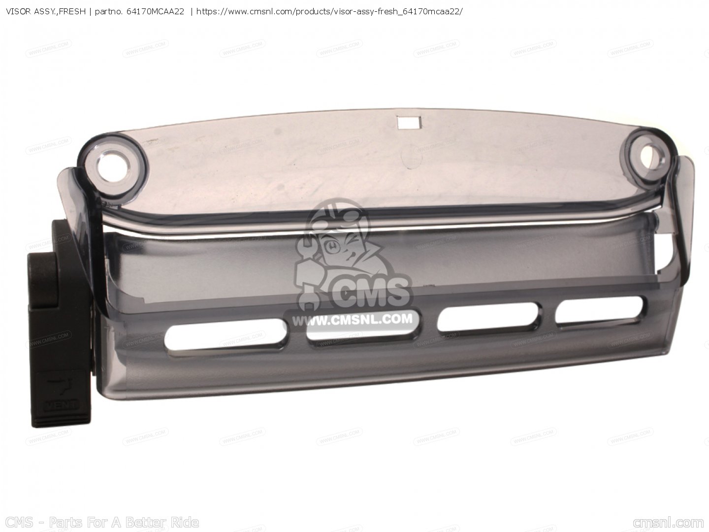 64170MCAA22: Visor Assy,ctr Fr Honda - buy the 64170-MCA-A22 at CMSNL